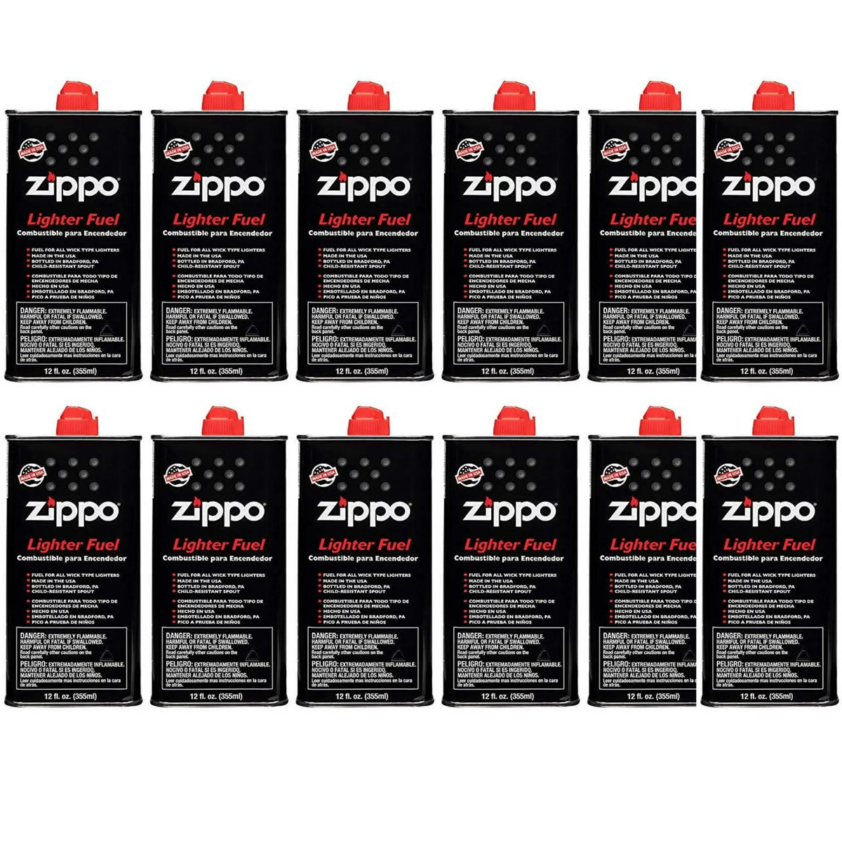 Zippo Lighter Fuel 12fl oz - 12 pack Torch Lighter Torch x – A&I Family Wholesale