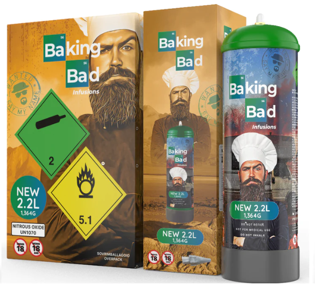 Baking Bad Infusion 2.2 Liters Cream Charger - 2 Pack – A&I Family Wholesale