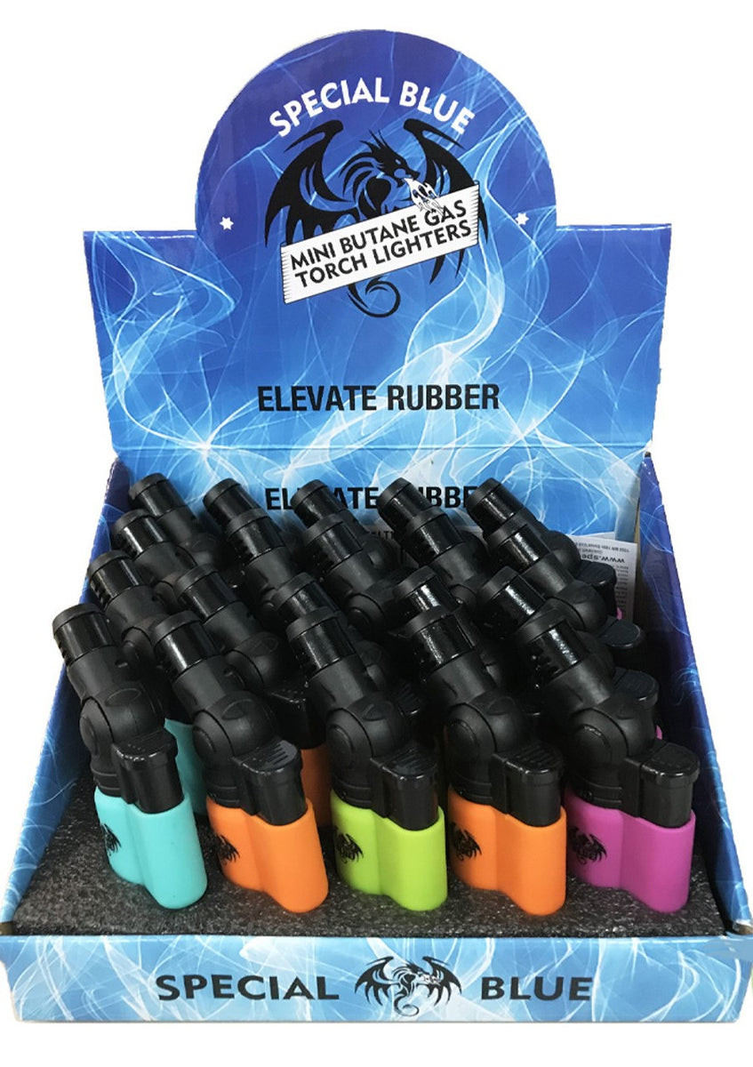 Special Blue Elevate Mini Rubber Torch Lighter 20 PCS Torch x – A&I Family Wholesale