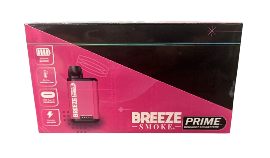 510 Thread Battery Breeze Prime Discreet 510 Batteries - 5 Pack – A&I ...