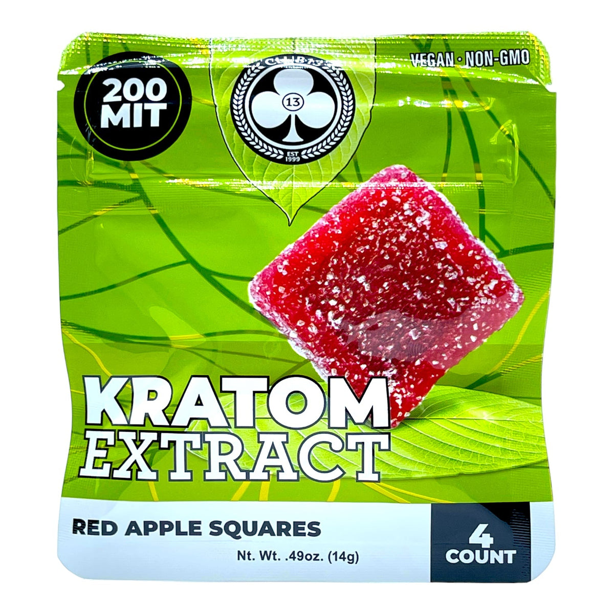 Club 13 Kratom Extract Gummy Squares - 200 MIT – A&I Family Wholesale