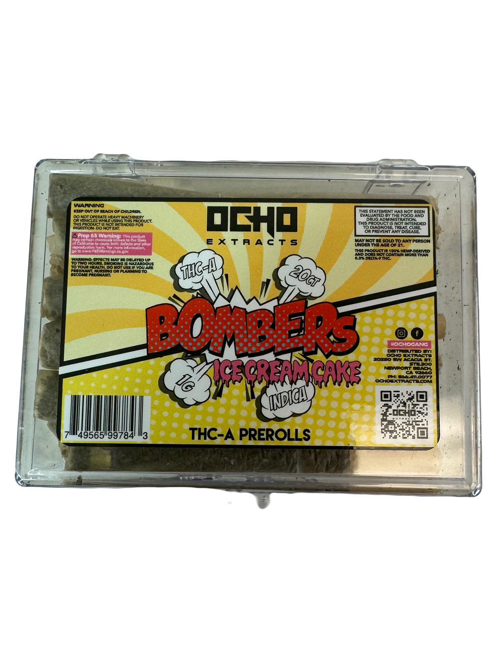 OCHO Extracts - THC-A BOMBERS - 1 Gram - 20 pack – A&I Family Wholesale