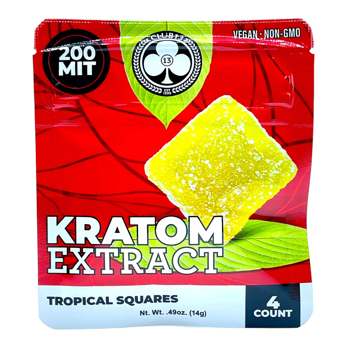 Club 13 Kratom Extract Gummy Squares - 200 MIT – A&I Family Wholesale