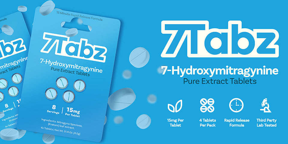 7tabz - 7 Hydroxymitragynine 4 tablets 15mg - 10 Pack – A&I Family ...