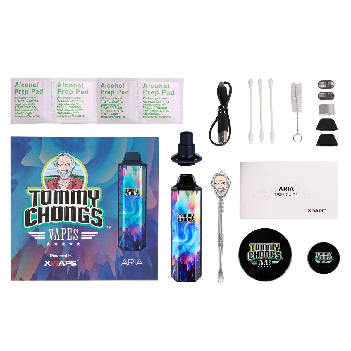 X Vape Aria - Dry Herb Vaporizer - Limited Edition Tommy Chong Set – A ...