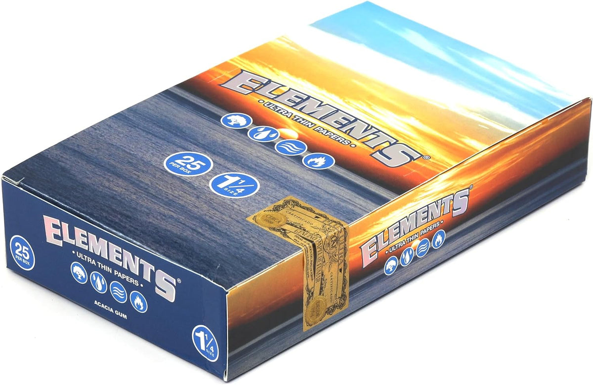 Elements Rolling Papers 1 1/4 - 25 packs – A&I Family Wholesale