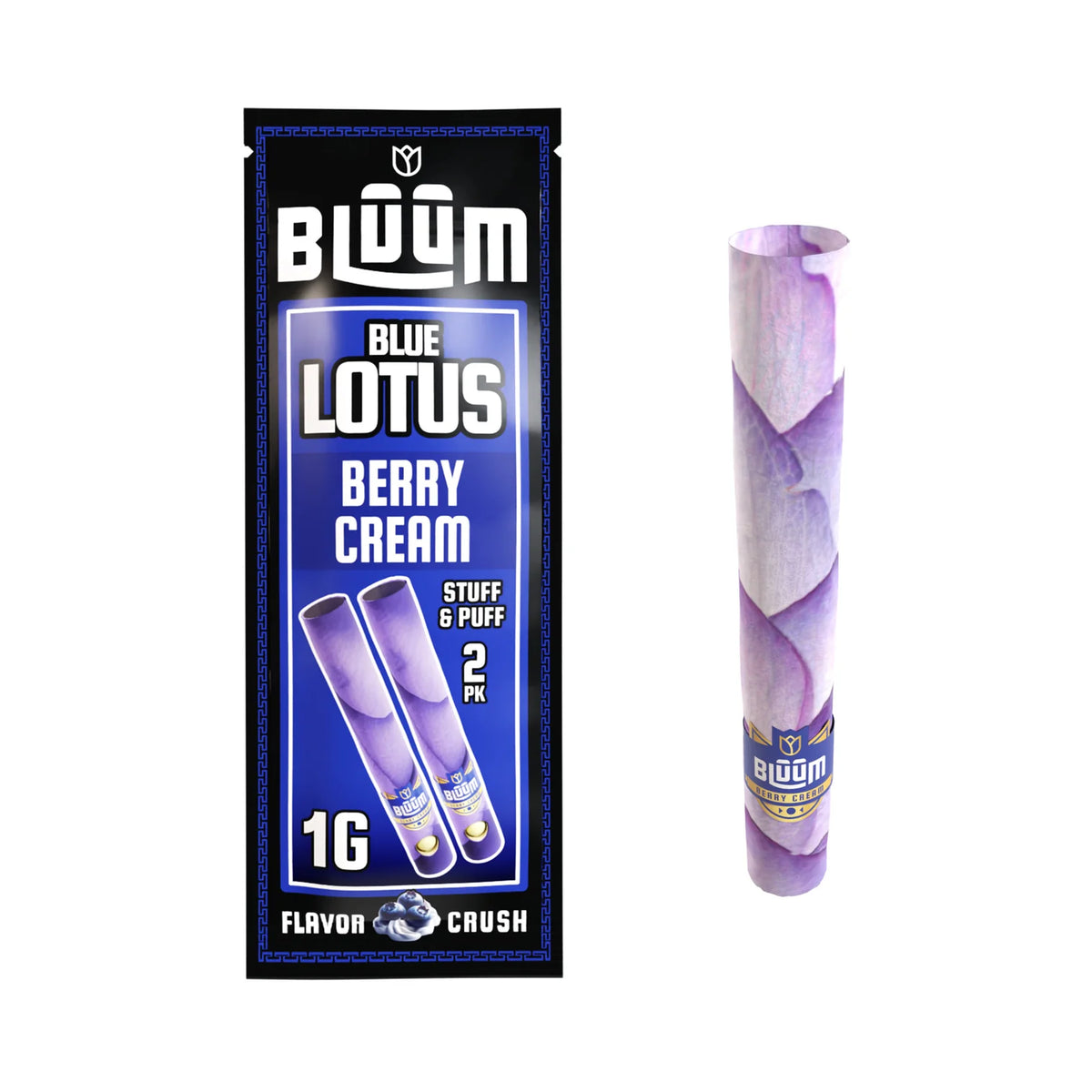 Bluum Wild Flower 2pk Lotus Pre-Rolled Cones – 10ct display Hemp wraps ...