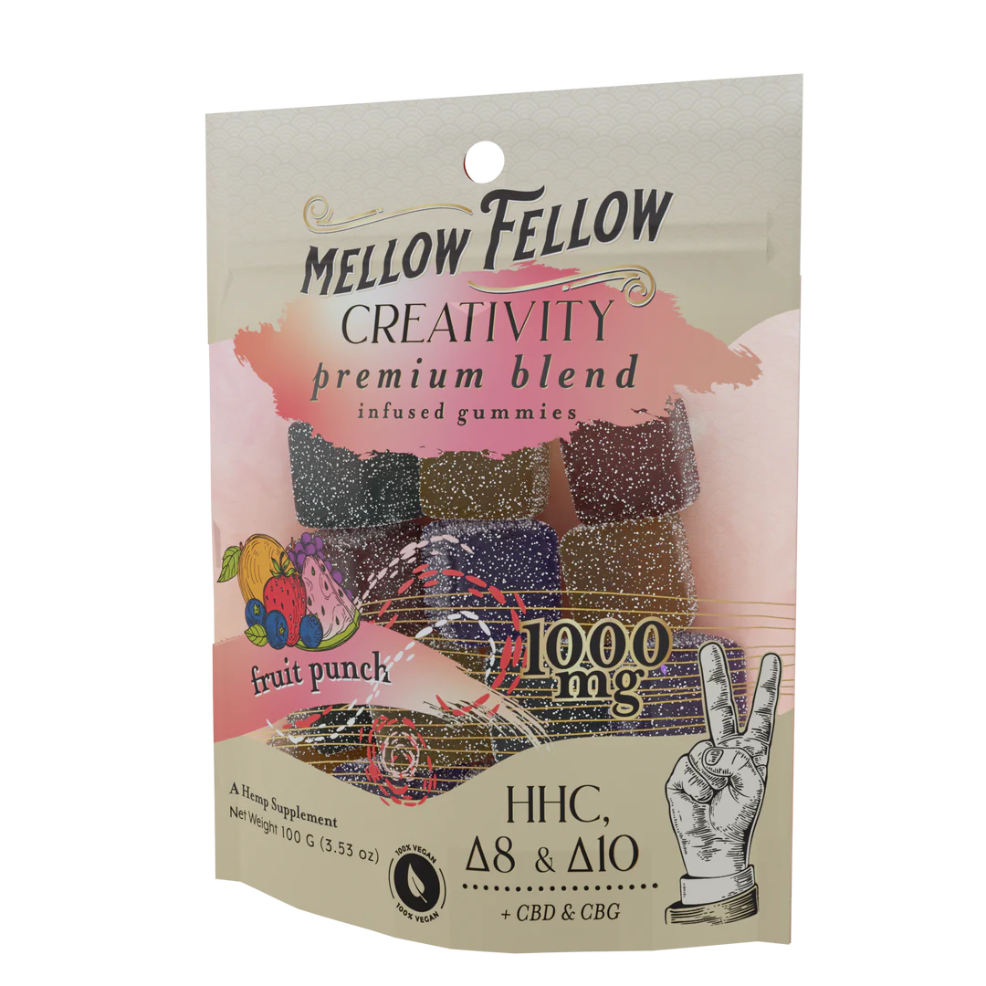 Mellow Fellow - M-Fusions - 20ct 1000mg Fruit Punch Gummies (6ct box ...