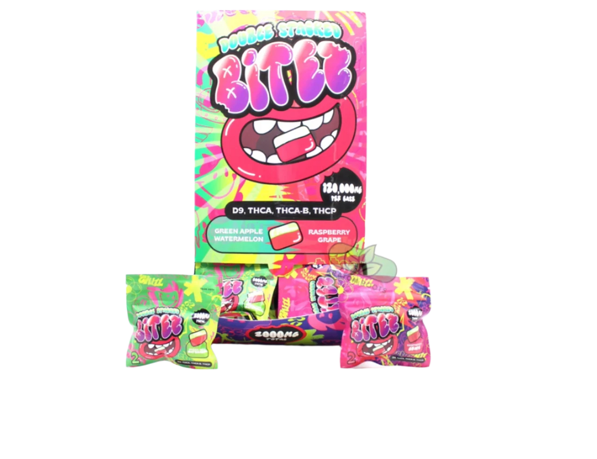 Ocho Double Stacked Bitez - 2000mg Gummies (2ct per bag) (60bags/case ...