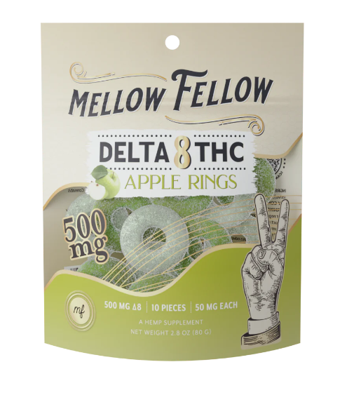 Mellow Fellow D8 THC 500 mg rings 6 pack – A&I Family Wholesale