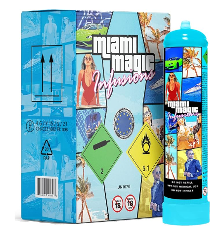 Miami Magic Infusion 3.3 L Cream Charger (2ct) – A&I Family Wholesale