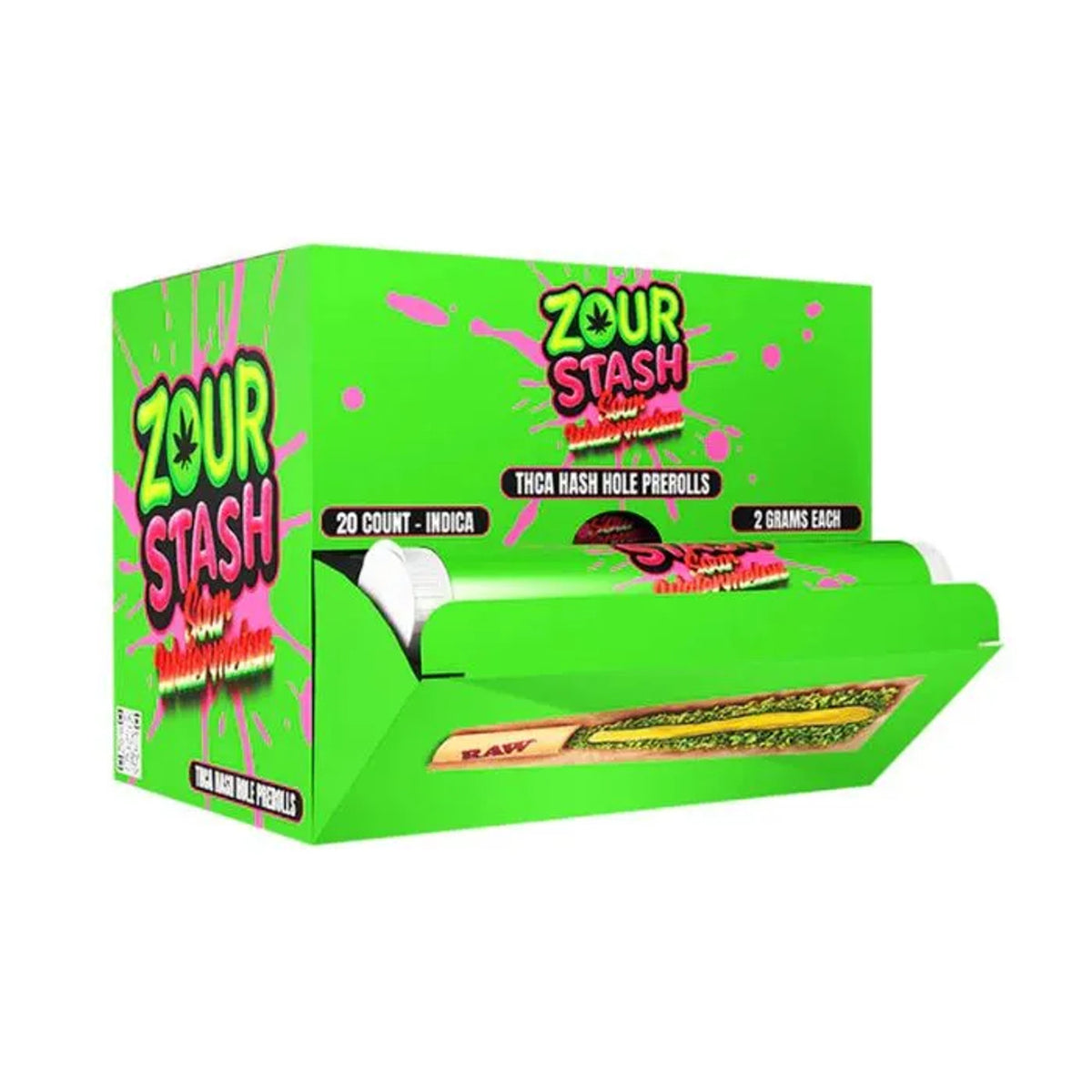Zour Stash 2g THC-A Hash Hole Pre-Rolls 20ct – A&I Family Wholesale