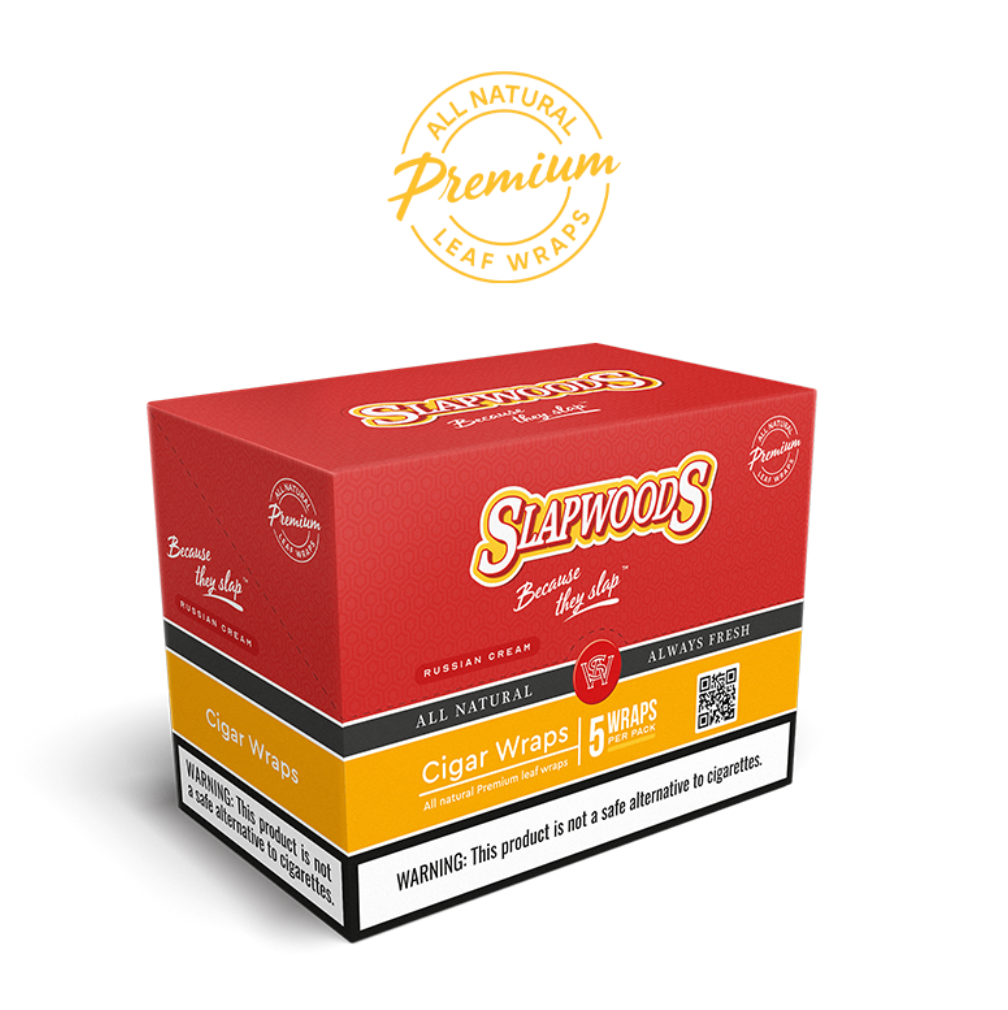 Slapwoods - Wraps Cigarillos 5 Pack / 10 per display bx - Tobacco Prod ...