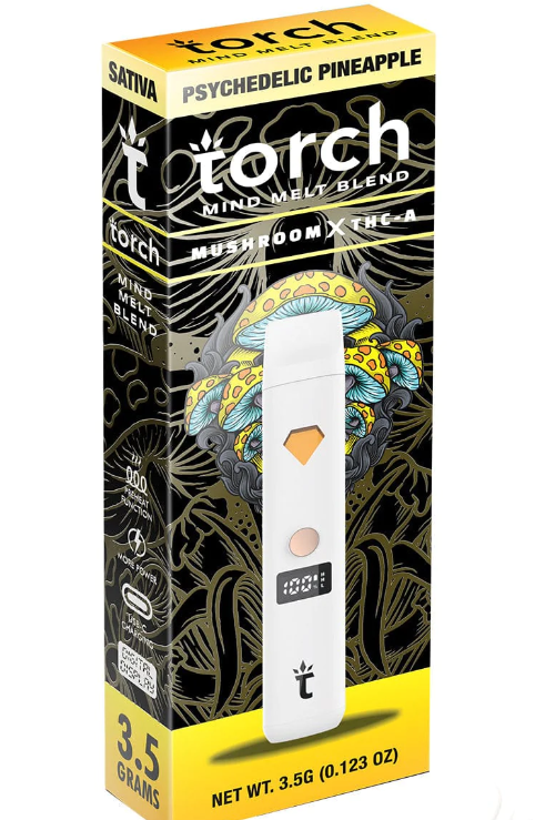Torch Hemp Mind Melt 3.5G THC-A x Mushroom Disposable w LED Screen - 5 ...