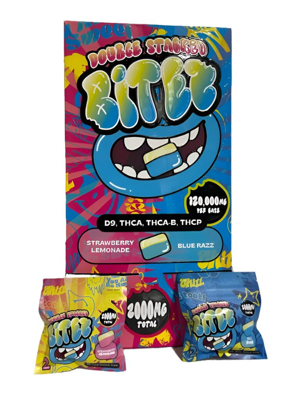 Ocho Double Stacked Bitez - 2000mg Gummies (2ct per bag) (60bags/case ...