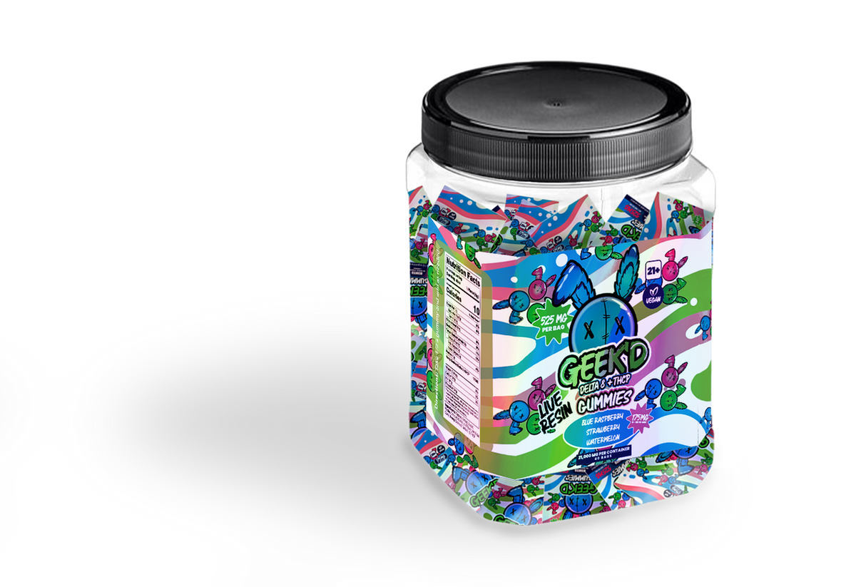 Geek'd Extracts THC-P Gummies - 40 ct. Jar (525mg/Bag) - Assorted – A&I ...