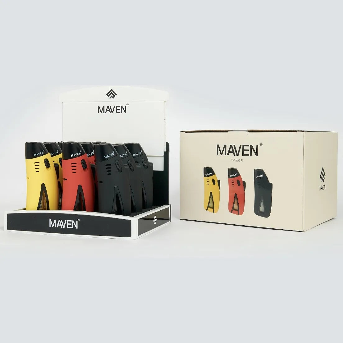 Maven Razor Torch Lighter 9pc Display Torch x – A&I Family Wholesale