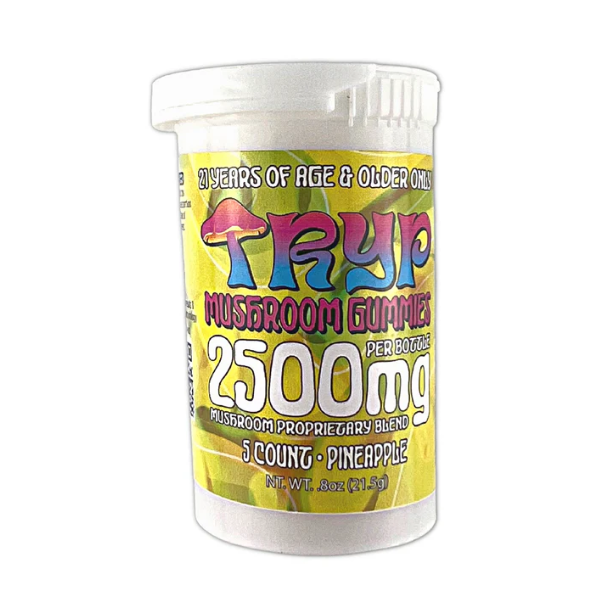 Tryp 2500 MG Mushroom + HHC Gummies - 1 Count – A&I Family Wholesale