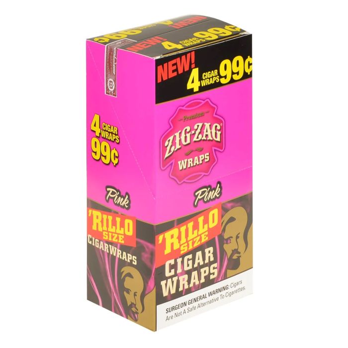 ZIG-ZAG RILLO wraps 4/99c 15 Packs - Tobacco Products – A&I Family ...