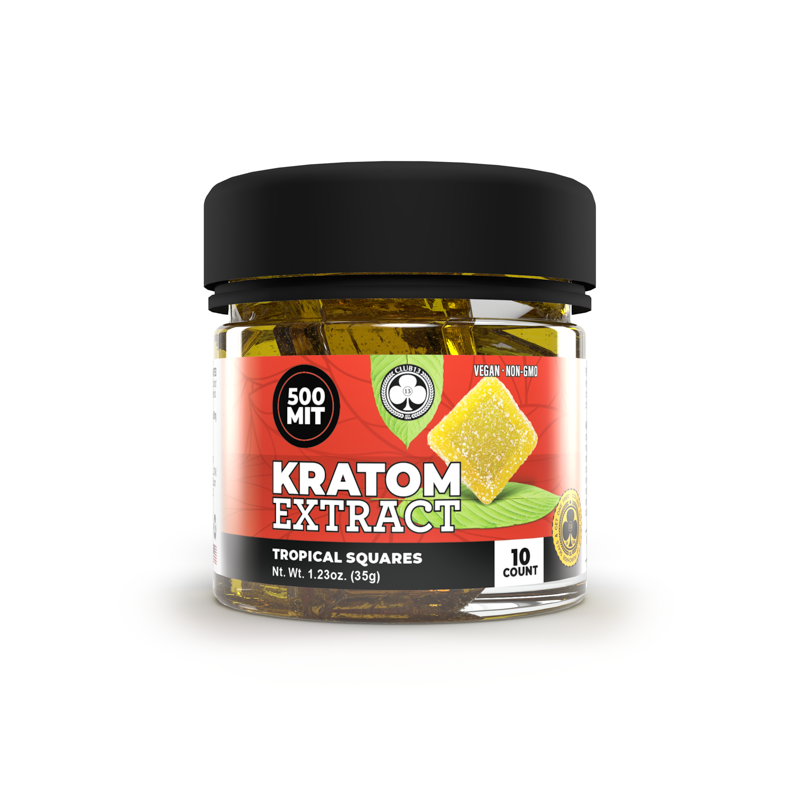 Club 13 Kratom Extract Gummy Squares - 500 MIT – A&I Family Wholesale