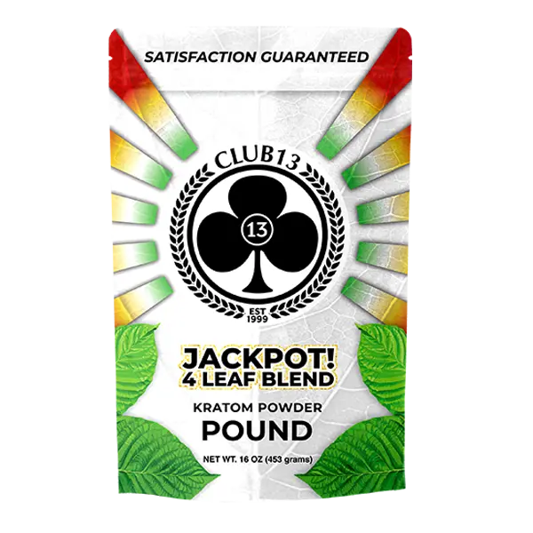 Club 13 Kratom Powder - Jackpot 4 Leaf Blend – A&I Family Wholesale