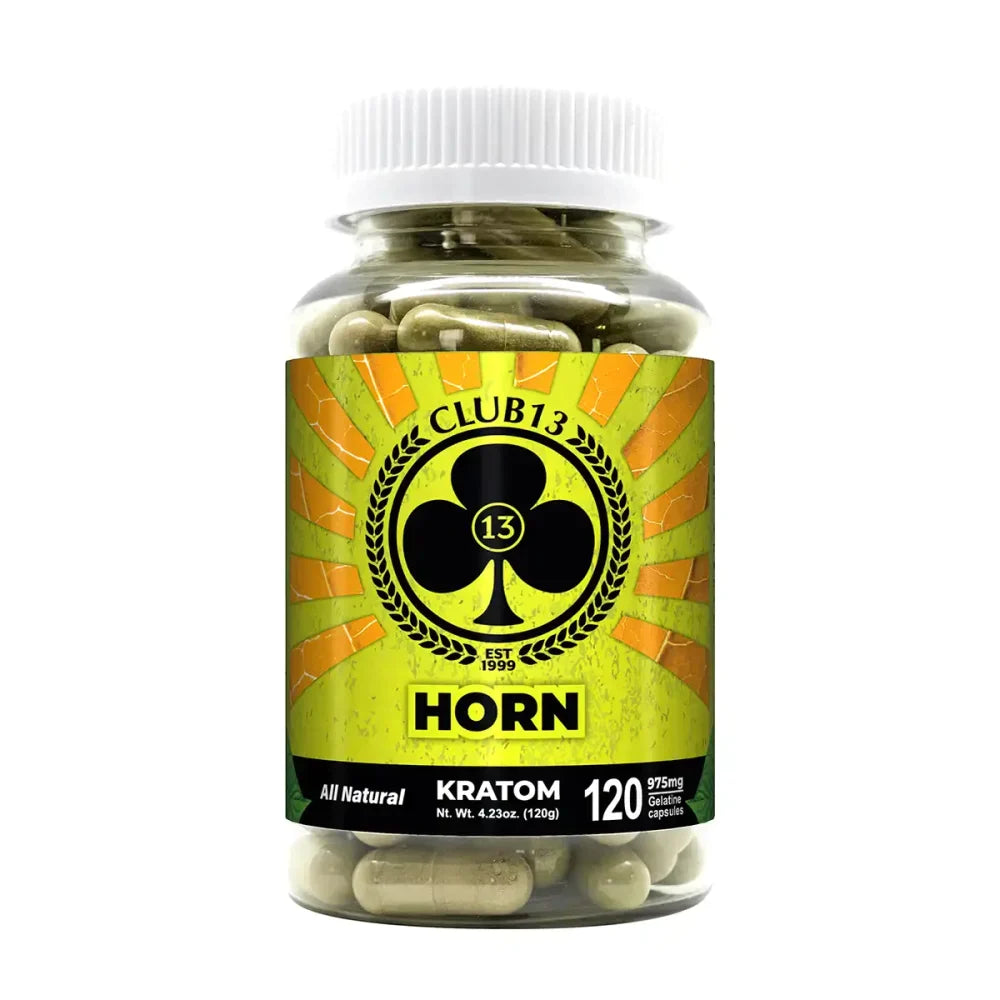 Club 13 Kratom Capsules - Horn Blend – A&I Family Wholesale