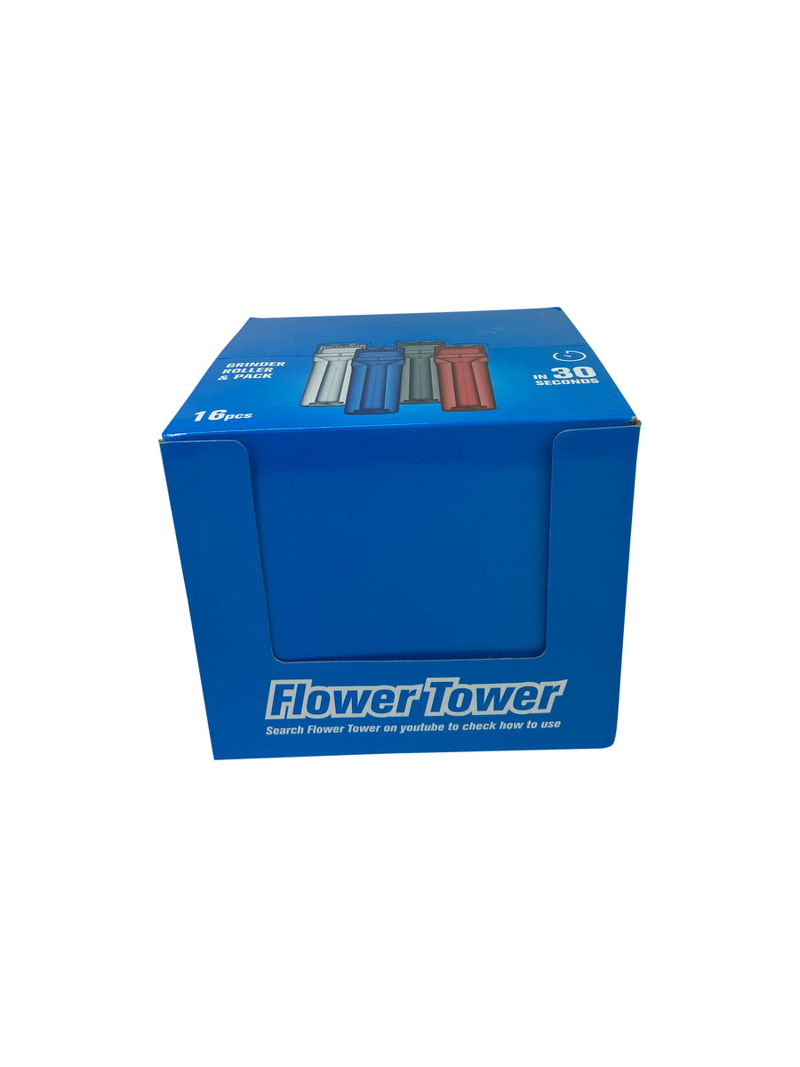 Flower Tower (16pc) w/ grinder – A&I Family Wholesale