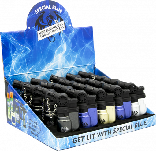 Special Blue Mini Metal Torch Lighter 20 PCS Torch x – A&I Family Wholesale