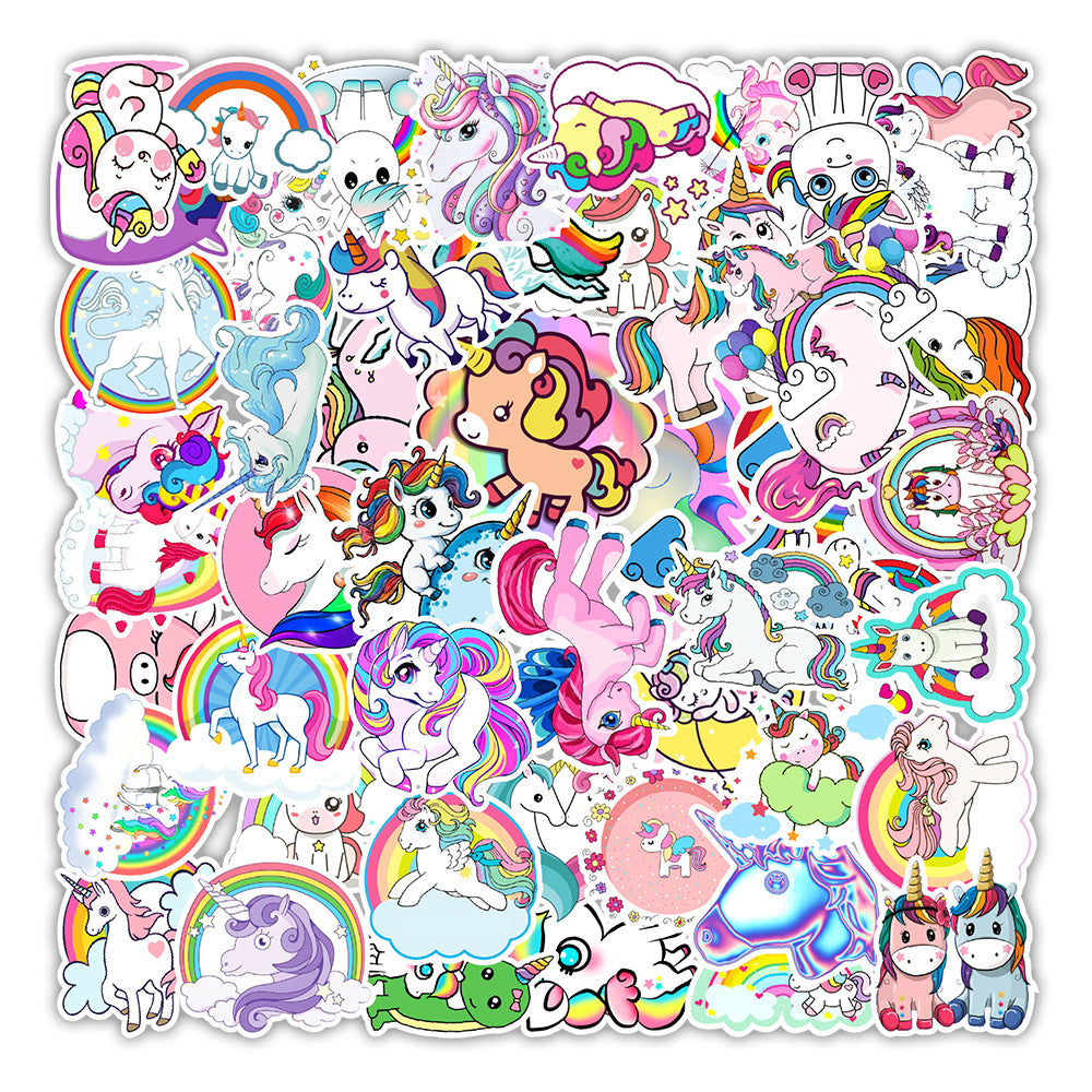 Rainbow & Unicorns Themed Stickers - 50 pack – A&I Family Wholesale