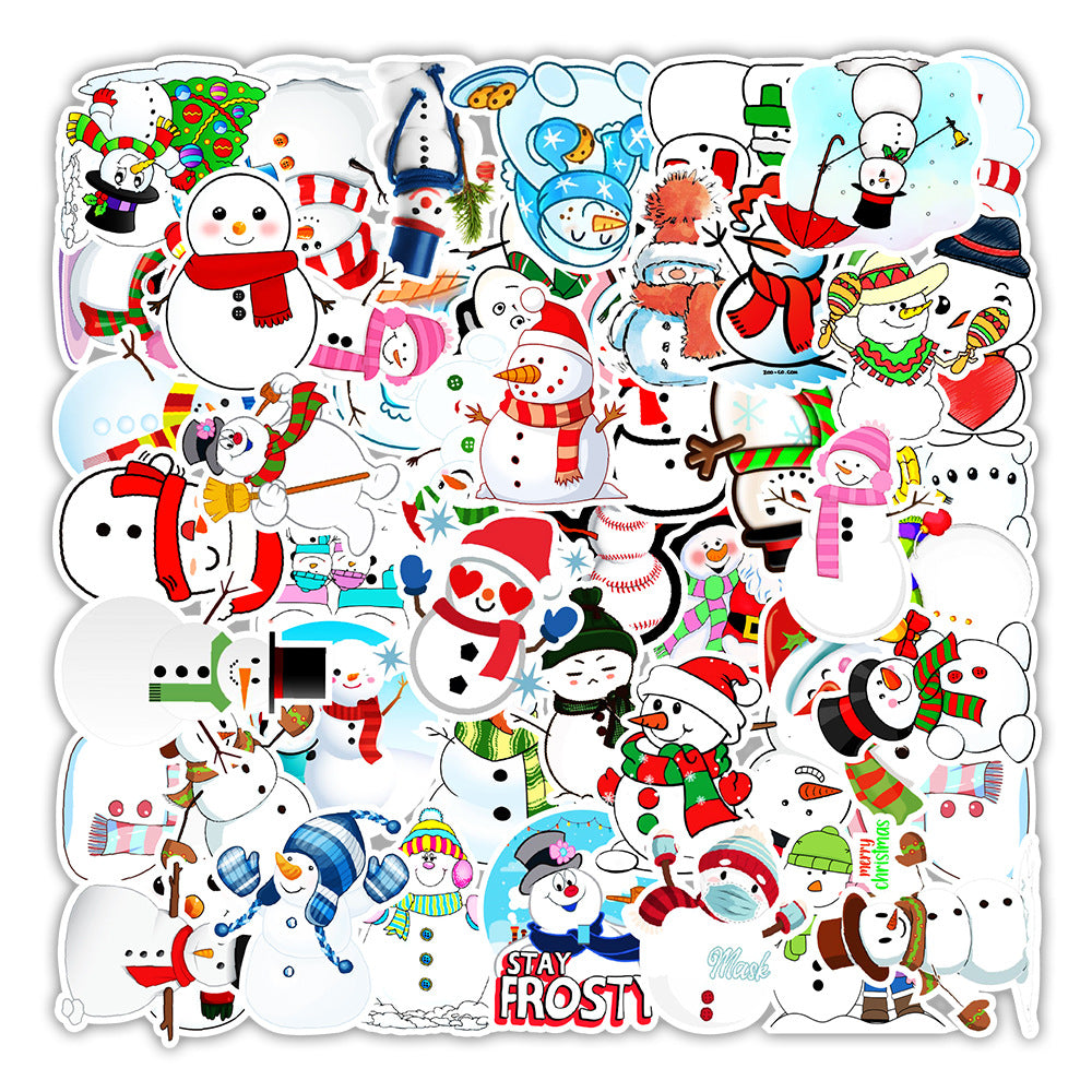 Snowman Theme Stickers - 50 Pack – A&I Family Wholesale