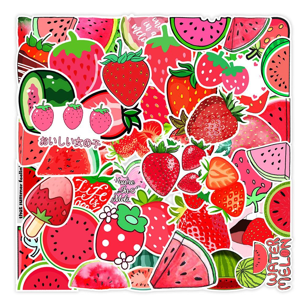 Strawberry Themed Stickers 50 Pack – A&I Family Wholesale
