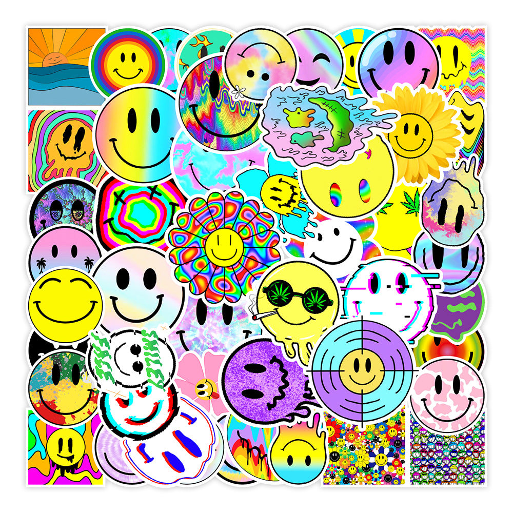 Smiley Face Themed Stickers 50 pack – A&I Family Wholesale