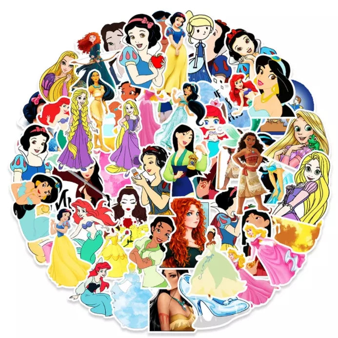 Princess Themed Stickers - 50 Pack – A&I Family Wholesale
