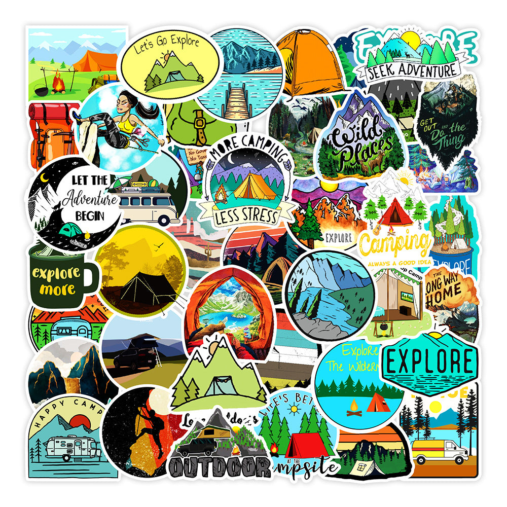 Mountain Themed Stickers - 50 Pack – A&I Family Wholesale