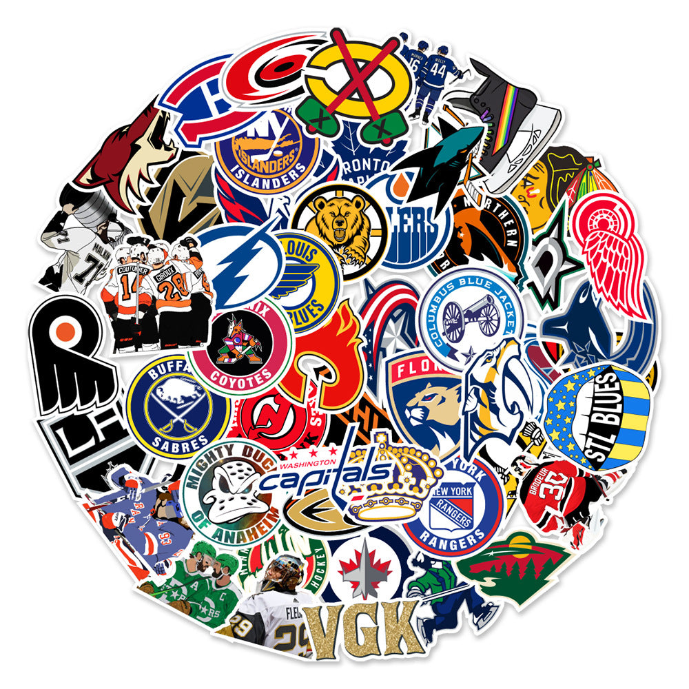 Hockey Themed Stickers - 50 pack – A&I Family Wholesale